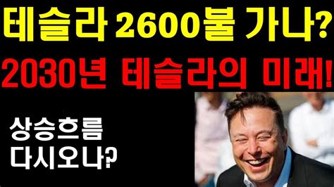 테슬라 2600달러 가나 불가능한 숫자가 전혀 아닌 이유 2030년 테슬라의 모습은 상승 흐름 다시 오나 비트코인 팔란티어 동반상승 하나 트럼프 수혜주들 꿈틀되나