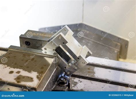 Lathe CNC Milling Machine Stock Image Image Of Machinery 32306515