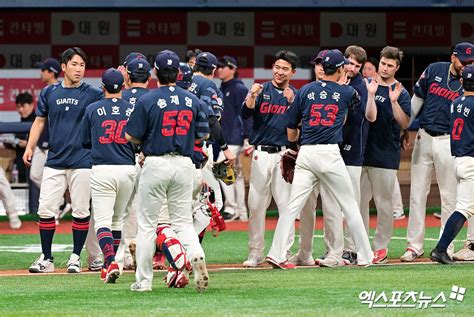 선두 Lg와 2g 차 진격의 거인군단 엘롯라시코서 상승세 이어갈까20일 송승기 윤성빈 선발 맞대결