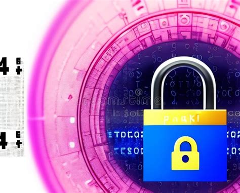 Padlock Computer Security Concept Stock Illustration Illustration Of