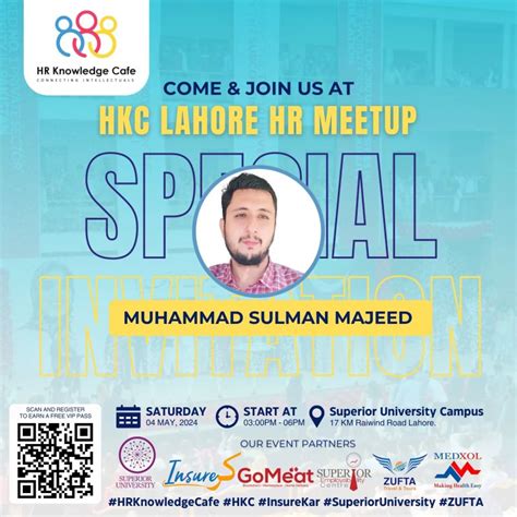 Hr Lahoreevents Networking Hkc Hrknowledgecafe Insurekar Gomeat M Sulman Majeed Chrmp