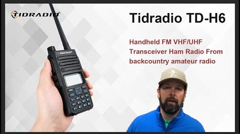 Tidradio Td H6 Handheld Fm Vhfuhf Transceiver Ham Radio Tidradio