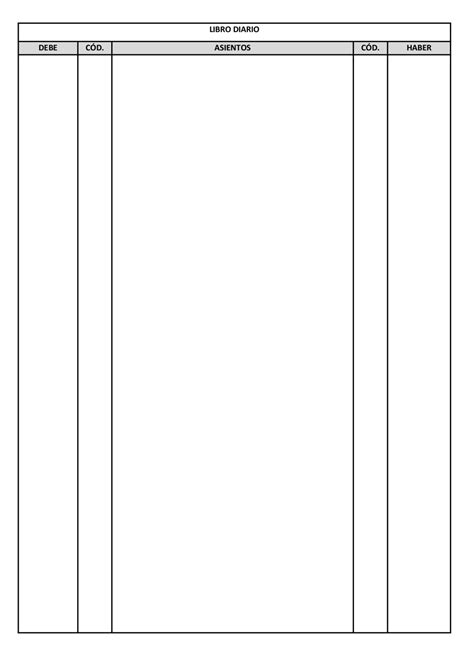 Modelo Libro Diario Contabilidad Ejercicios De Contabilidad Docsity