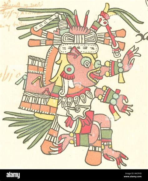 An Artistic Representation Of Xolotl An Aztec God Often Associated