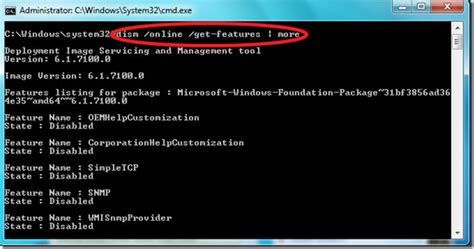 DISM Command Line Tool To Manage Windows 7 Features