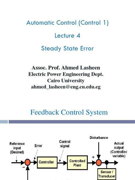Automatic Control Lecture 4 Pdf Computer Science Electronic Circuits