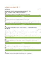 Assignment Week 5 Docx Assignment Week 5 Question 1 4 0 4 0 Which