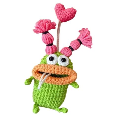 Funny Handmade Crochet Key Case Holder 3 3 Handwoven Car Key Cover