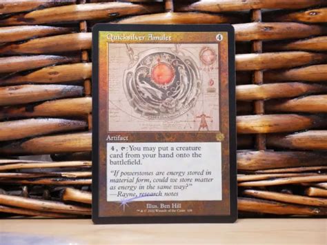Mtg Quicksilver Amulet 108 Foil Schematics Rare Nm Near Mint Bro
