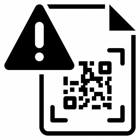 Alert Warning Scan Qr Code Cyber Icon Download On Iconfinder