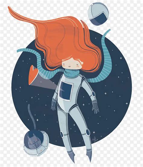 太空中的女孩png图片素材下载图片编号9498697 Png素材网