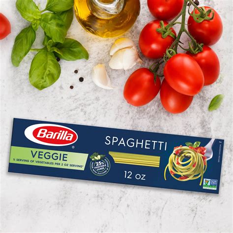 Barilla Veggie Pasta Spaghetti 12 Oz At Mackenzie Sheehy Blog