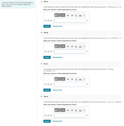 Solved A μC charge is moving at a constant speed of Chegg