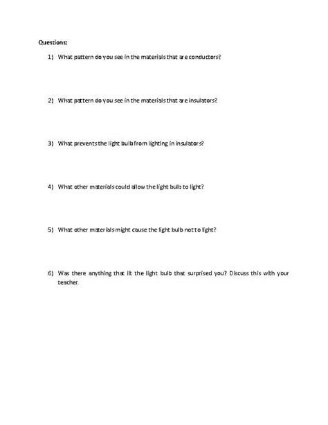 Identifying Conductors And Insulators By Simple Science Investigations