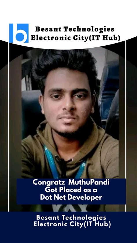 Softwaredeveloper Dotnetfullstack Besant Technologies Electronic City It Hub