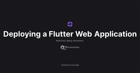 deploying a flutter web application