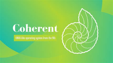 Getting Nostalgic With The Coherent Operating System