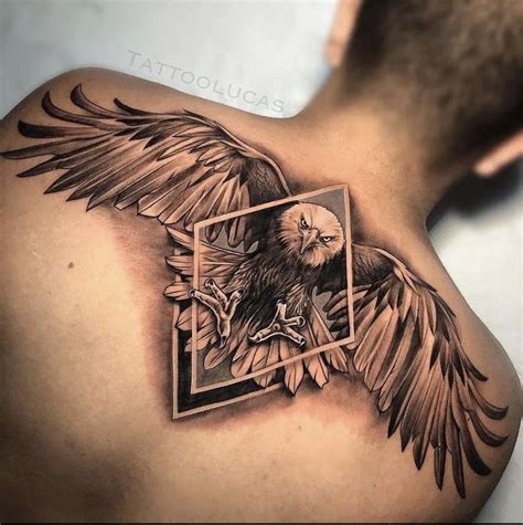 Bald Eagle Back Tattoo