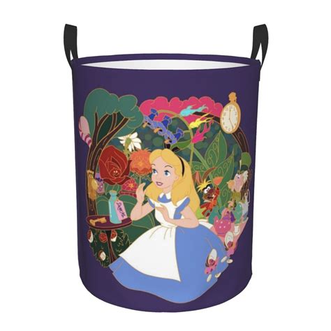 Alice In Wonderland Laundry Basket Dirty Clothes Basket Waterproof