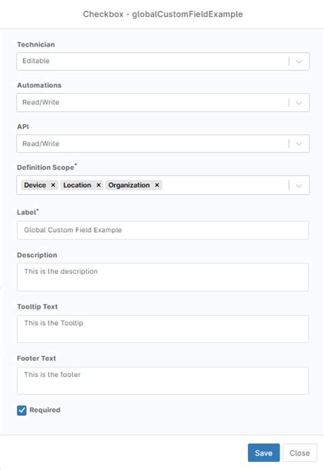 Custom Fields