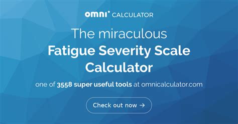 Fatigue Severity Scale Calculator