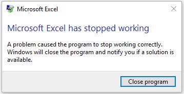 Fix Excel Not Responding And Rescue Your Data Multiple Ways MiniTool