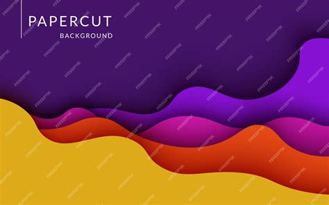 Premium Vector Multi Layers Colorful Wavy Texture 3d Papercut Layers In Gradient Vector Banner