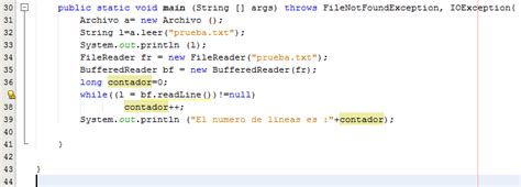 Código Java Contador De Lineas De Archivo Txt