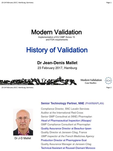 History Of Validation Pdf Verification And Validation Quality