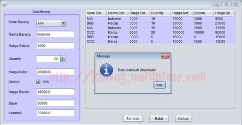 Contoh Program Java Netbeans Database Mysql Membuat Aplikasi