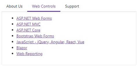 DxTabs Class Blazor DevExpress Documentation