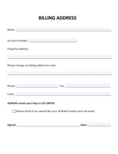 billing address 25 examples how to write pdf