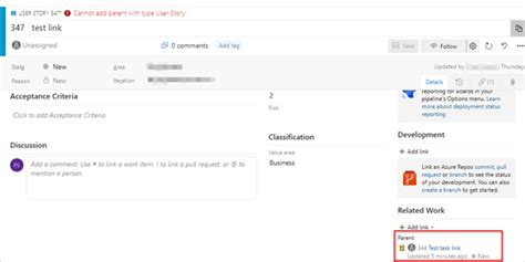 Canarys Workitem Link Validate Canarys