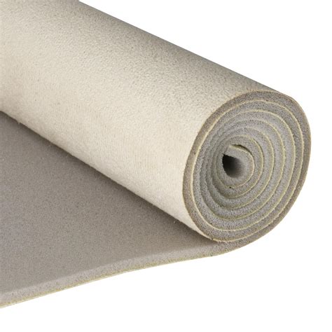 X Autohaux White Suede Headliner Fabric 36x60 Inches With 3mm Foam