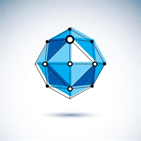 Premium Vector Innovation Technologies Logo Abstract Isometric Construction Low Poly Vector