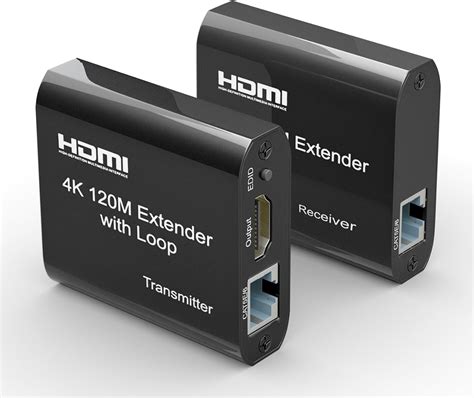 Lukfocab 120m395ft Hdmi Extender 4k60hz Uhd Hdmi Ethernet Extender