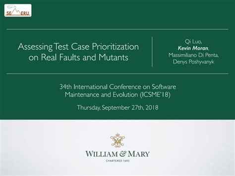 Assessing Test Case Prioritization On Real Faults And Mutants Ppt