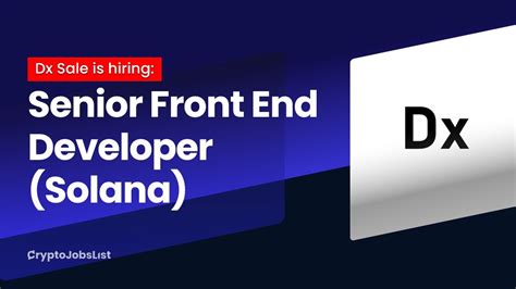 Crypto Jobs List Web3 Jobs Solidity Jobs Blockchain Jobs Nft Jobs