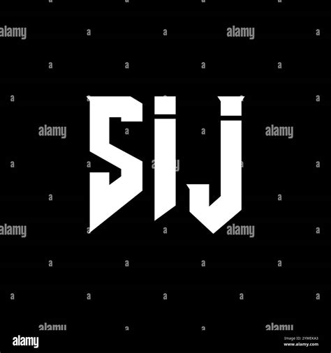Sij Letter Logo Design For Technology Company Sij Logo Design Black