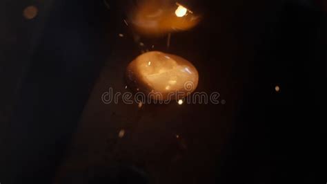 Scaling From Welding On The Metal Hot Metal From Using A Welding Machine Stock Image Image