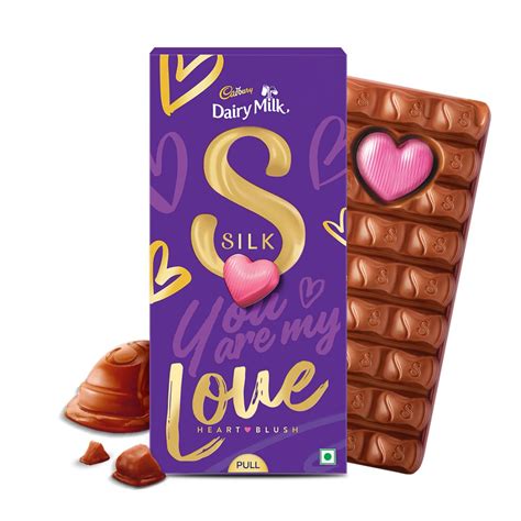 Buy Cadbury Dairy Milk Silk Valentines Heart Blush Chocolate Bar T