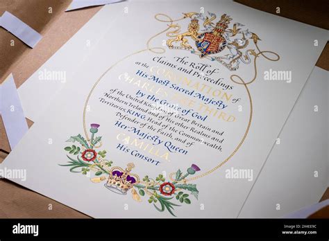 The Frontispiece Created By Heraldic Artist Timothy Noad Of The