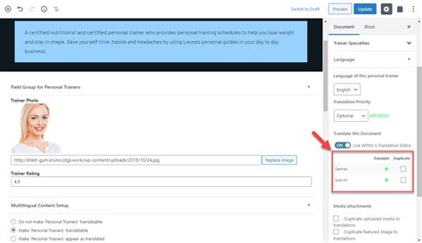 Translating The Content In Wordpress Toolset
