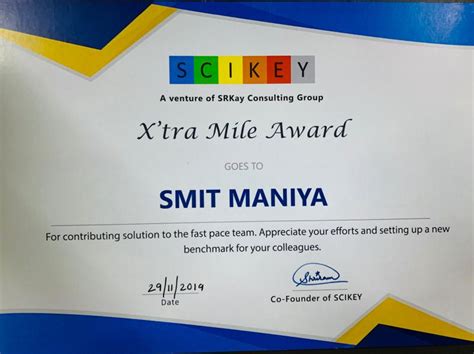 Smit Maniya On Linkedin Rewarded