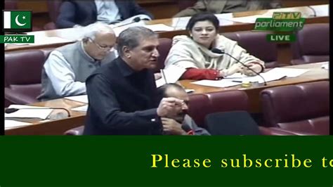 Shah Mehmood Qureshi Today Speech In National Assembly Youtube