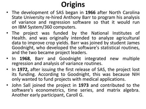 Sas Statistical Analysis System Pptx