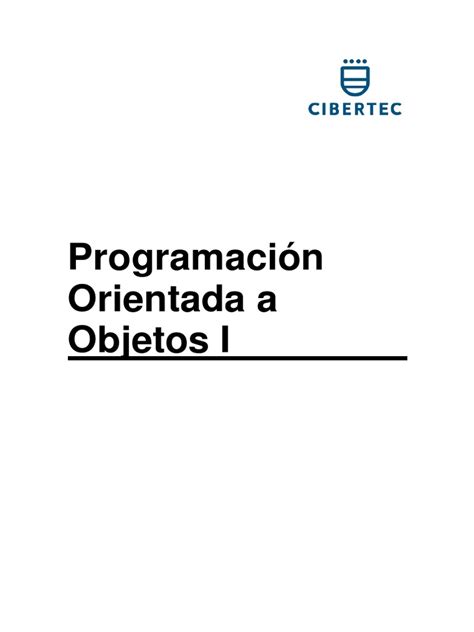 Manual Programación Orientada A Objetos I 1892 Descargar Gratis Pdf Net Framework