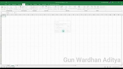 Excel Experiment 6 Import Web Data Into Excel Youtube