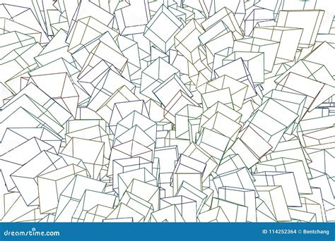 Color Abstract Square Rectangle Pattern Generative Art Background Concept Repeat Effect