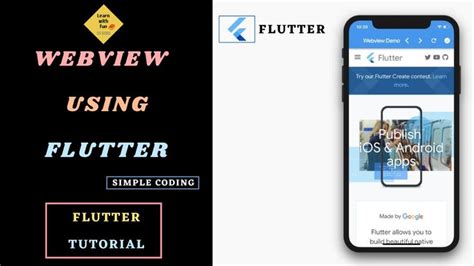 Webview Using Flutter Full Tutorial Learn With Fun Create Contest Tutorial Full Tutorials